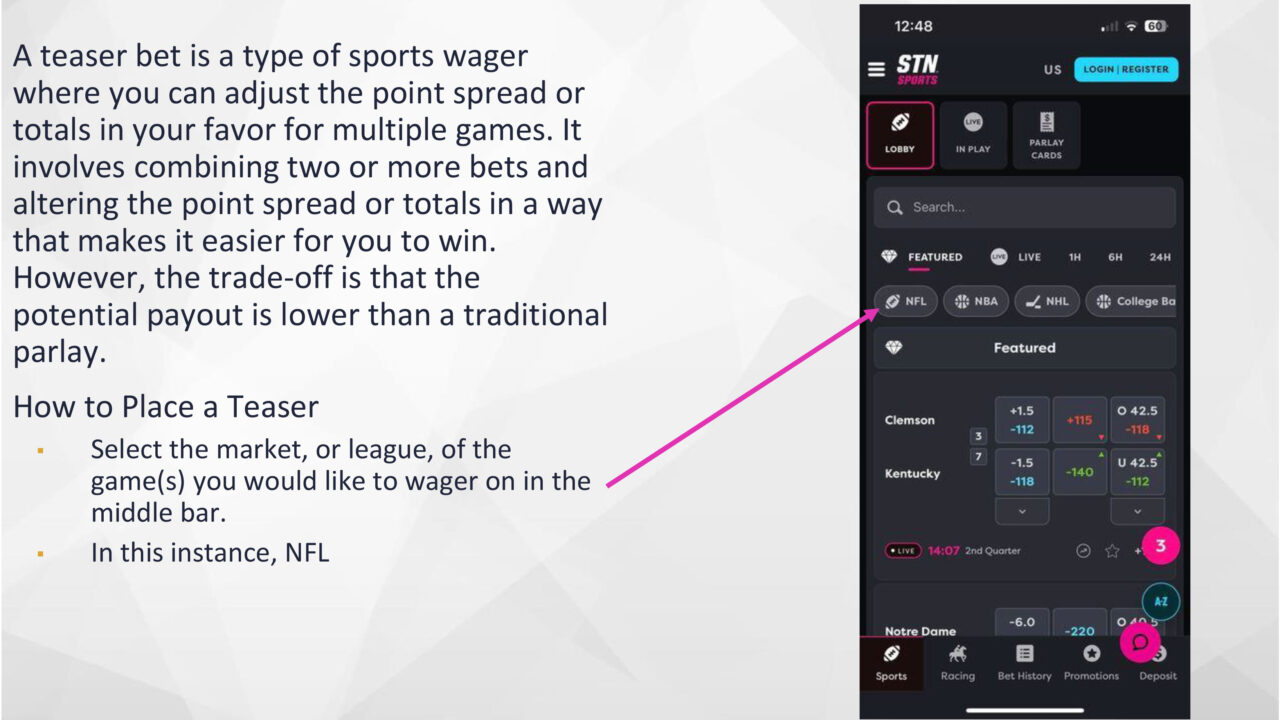 How to Place a Teaser Bet - STN Sports